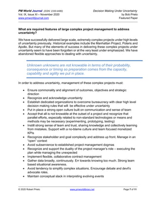 Decision Making Under Uncertainty | PDF