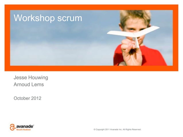 Scrum workshop for Project Managers | PPT