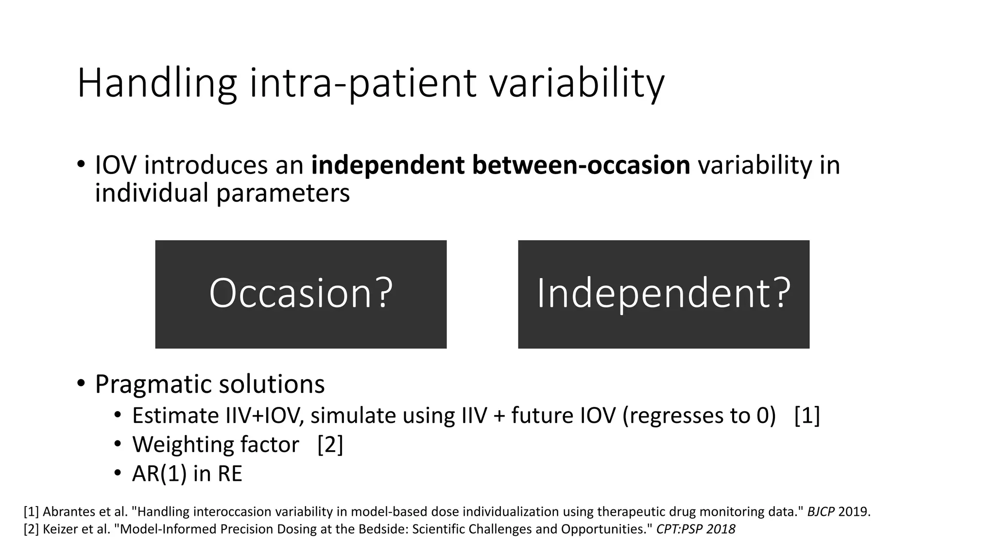 Model-informed precision dosing using non-linear mixed effects models: an identification or ...