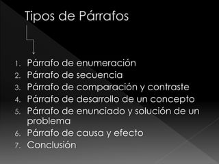 El parrafo 001 | PPT