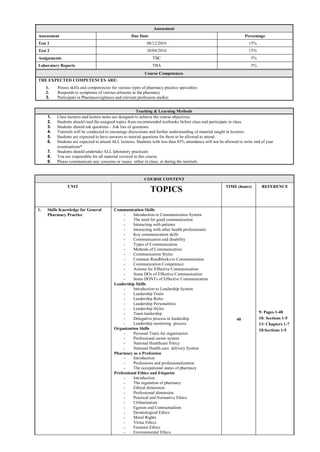 Pmy 5430 course handbook 2014 | PDF