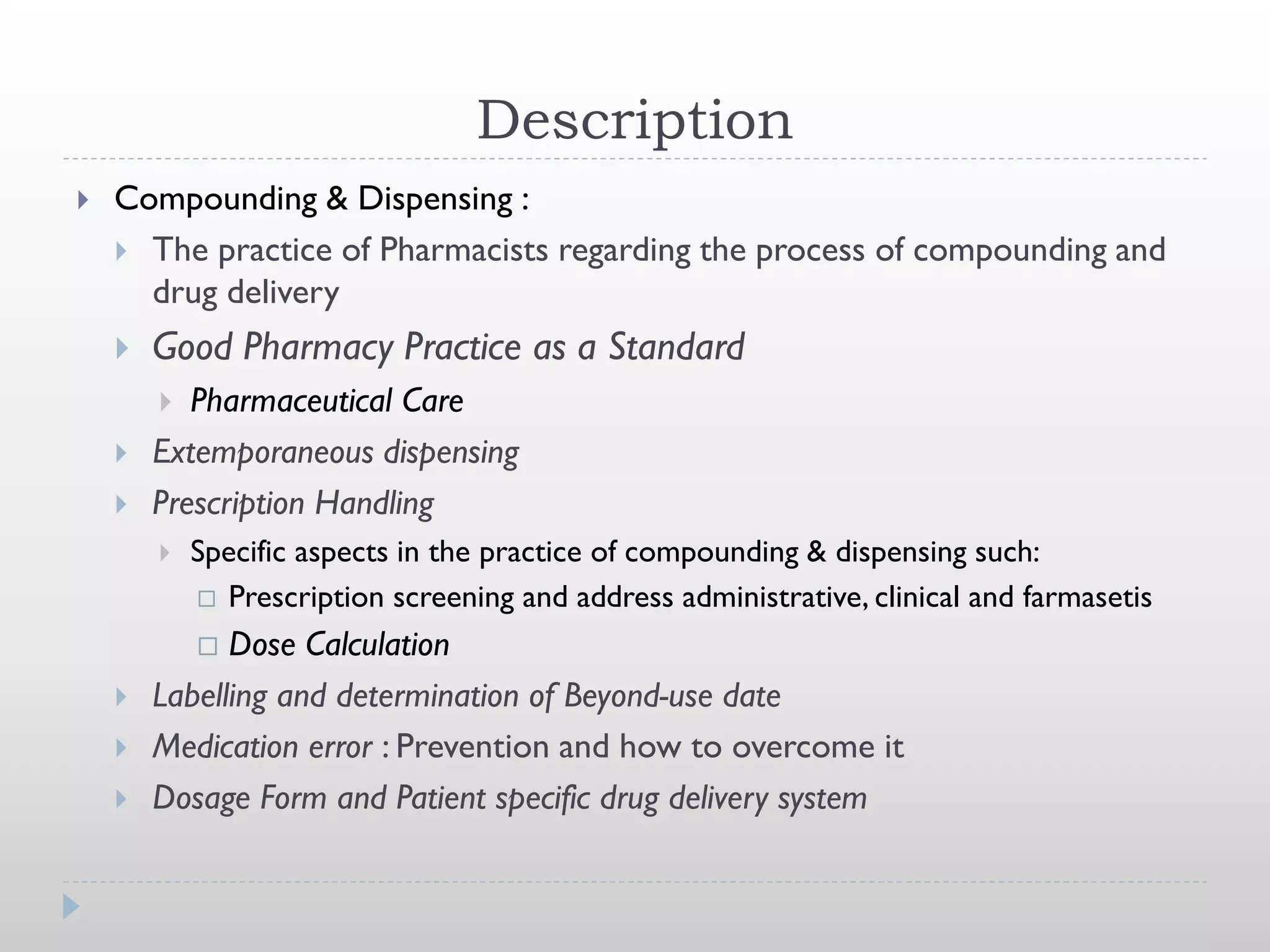 PMY 6120_1-2-Pharmaceutical Formulation Systems_Compound and Dispensing ...