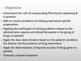 PMY 6120_1-2-Pharmaceutical Formulation Systems_Compound and Dispensing ...