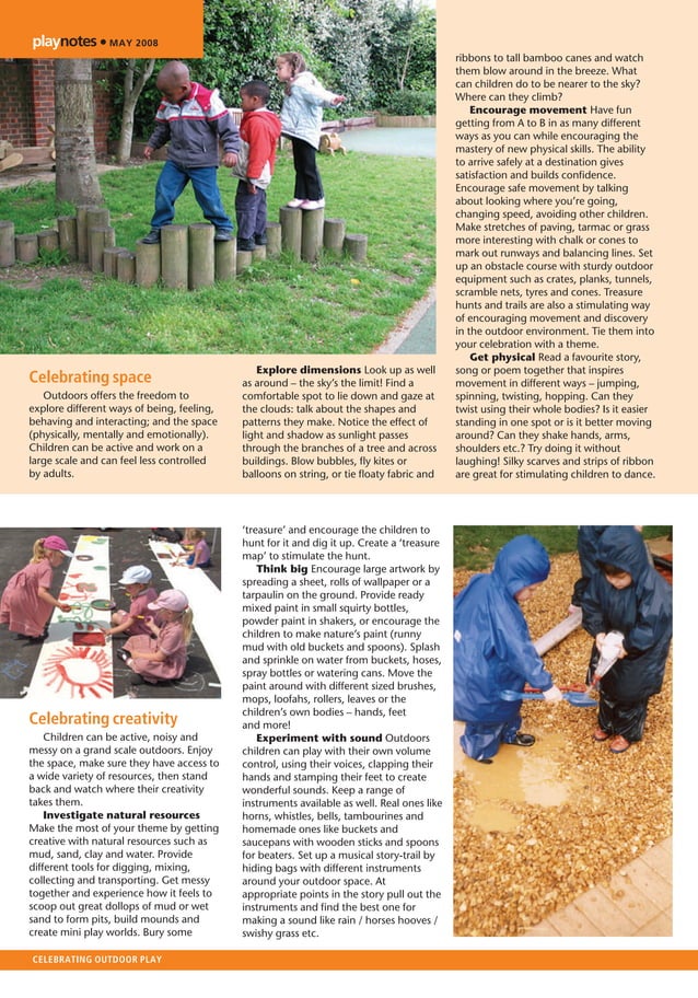 Celebrating Outdoor Play: Early Years Outdoors Learning | PDF