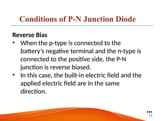 pn-junction diode presentation biasing of PN junction | PPTX