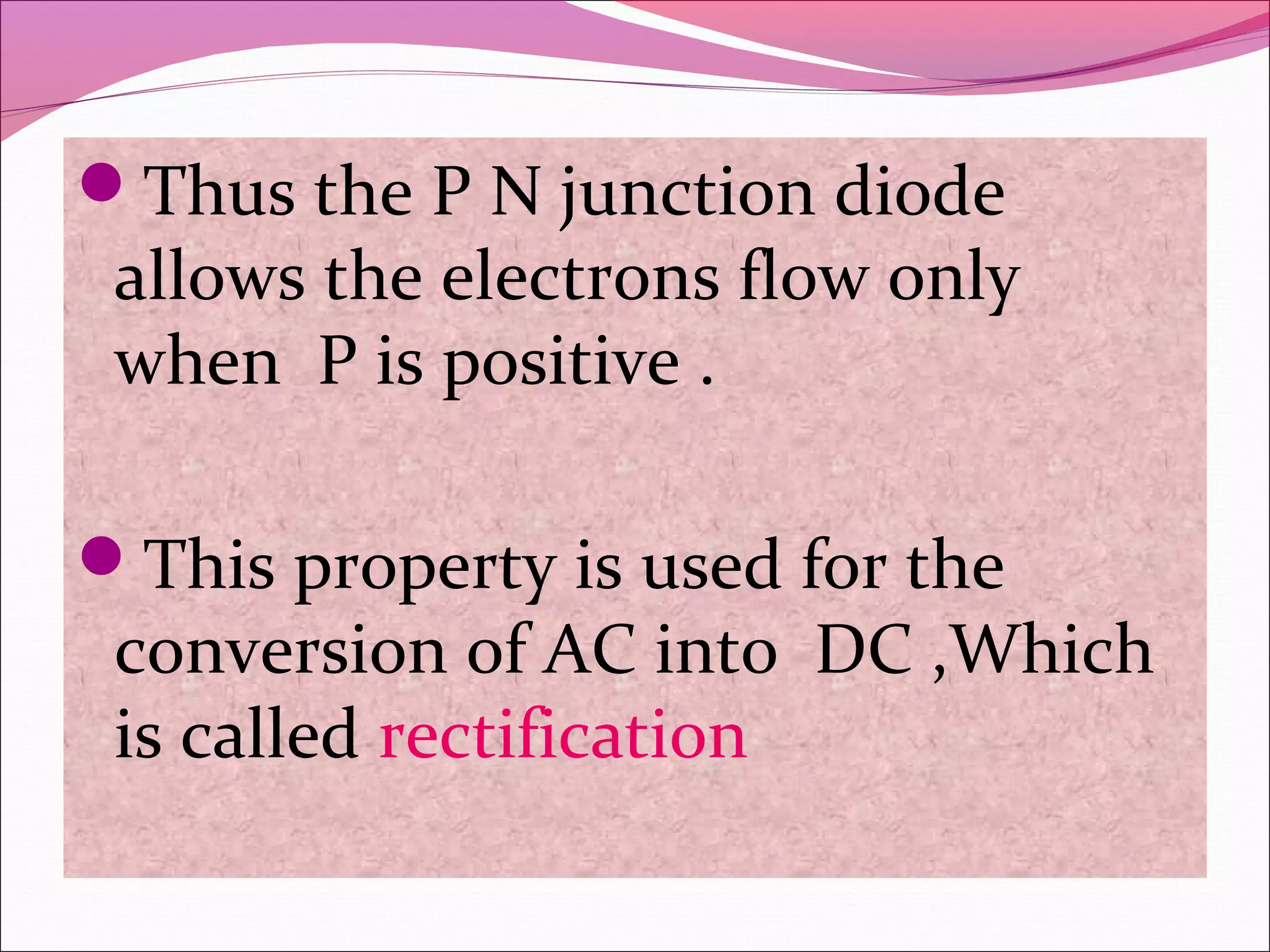 Pn junction diode | PPT