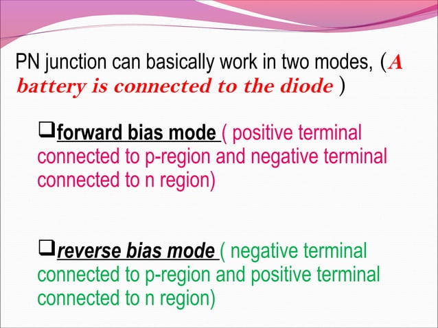 Pn junction diode | PPT | Physics | Science