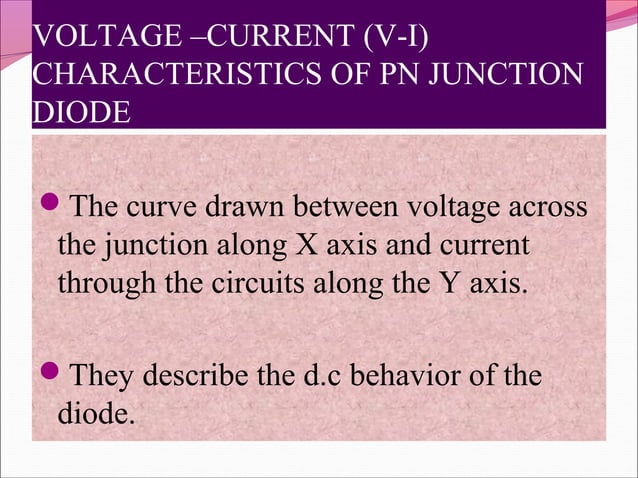 Pn junction diode | PPT | Physics | Science