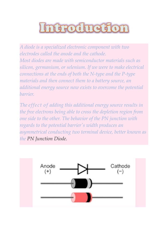 Pn junction diode class 12 investegatory project | PPT | Physics | Science