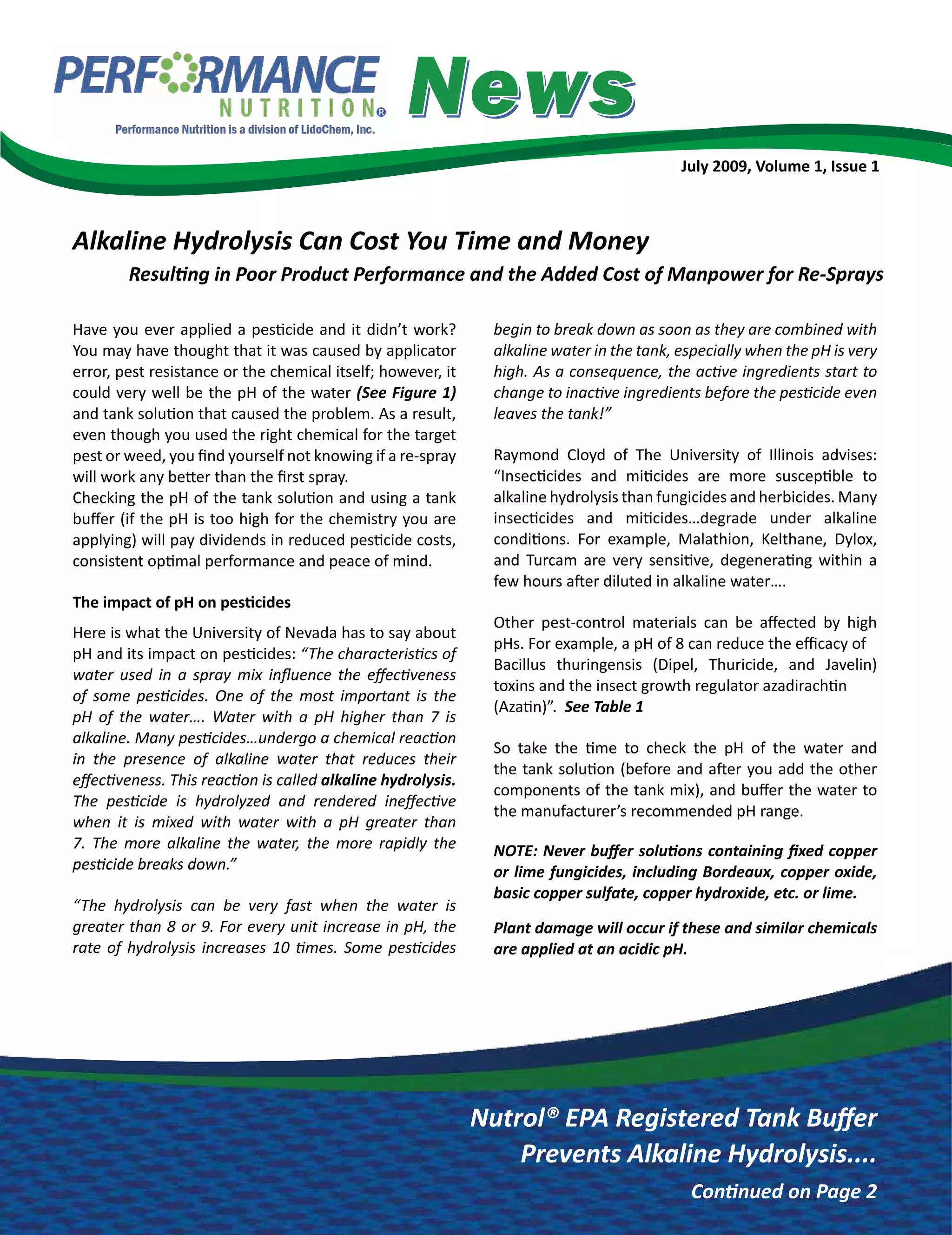 Alkaline Hydrolysis Can Cost You Time and Money | PDF