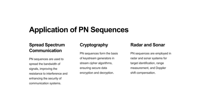 PN-Sequence-Properties.pptx | Computing | Technology & Computing