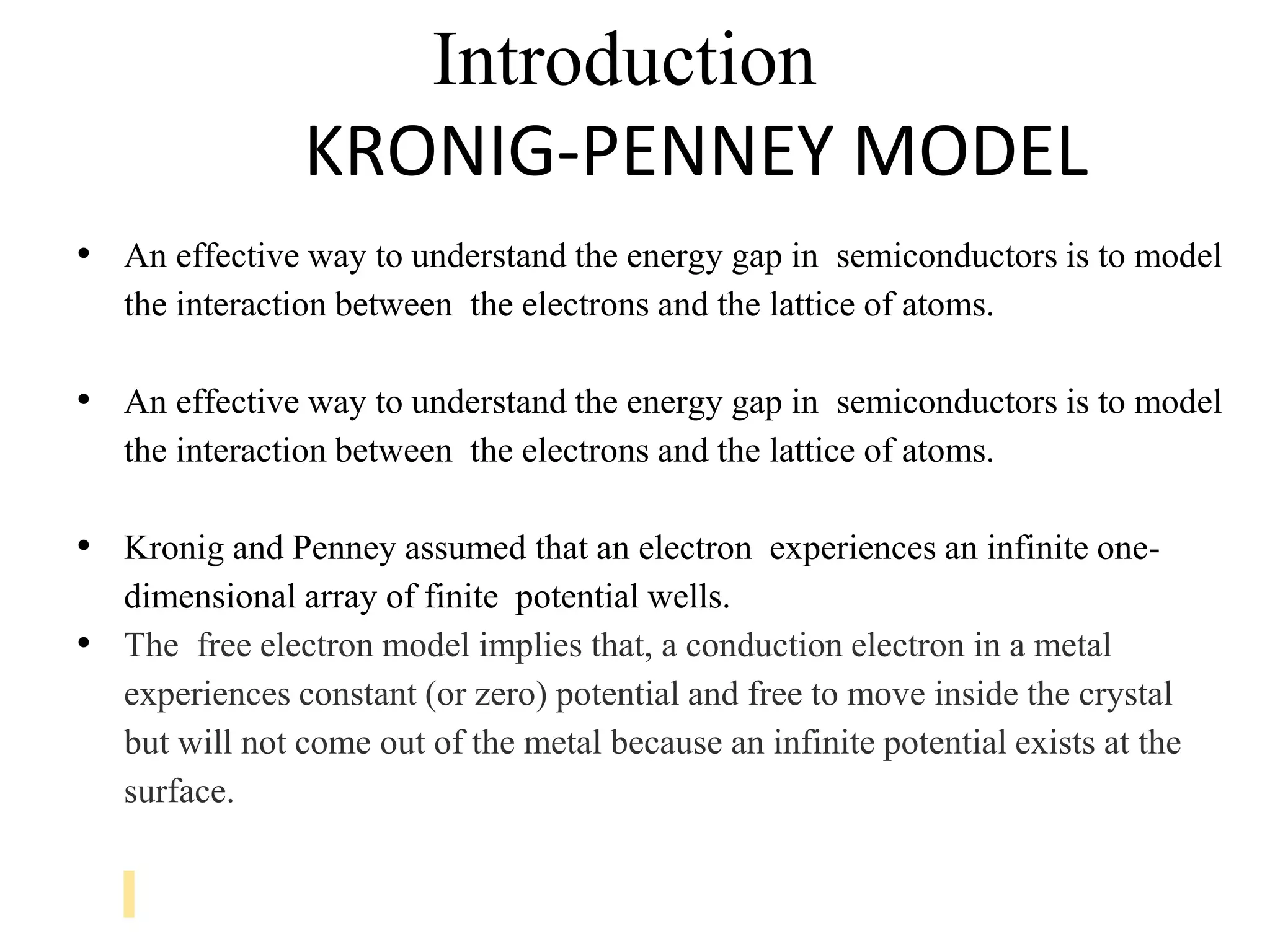 Kronig penny model_computational_phyics | PPTX