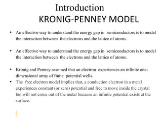 Kronig penny model_computational_phyics | PPTX