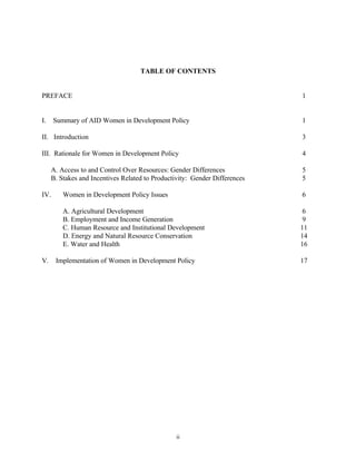 Women in Development | PDF