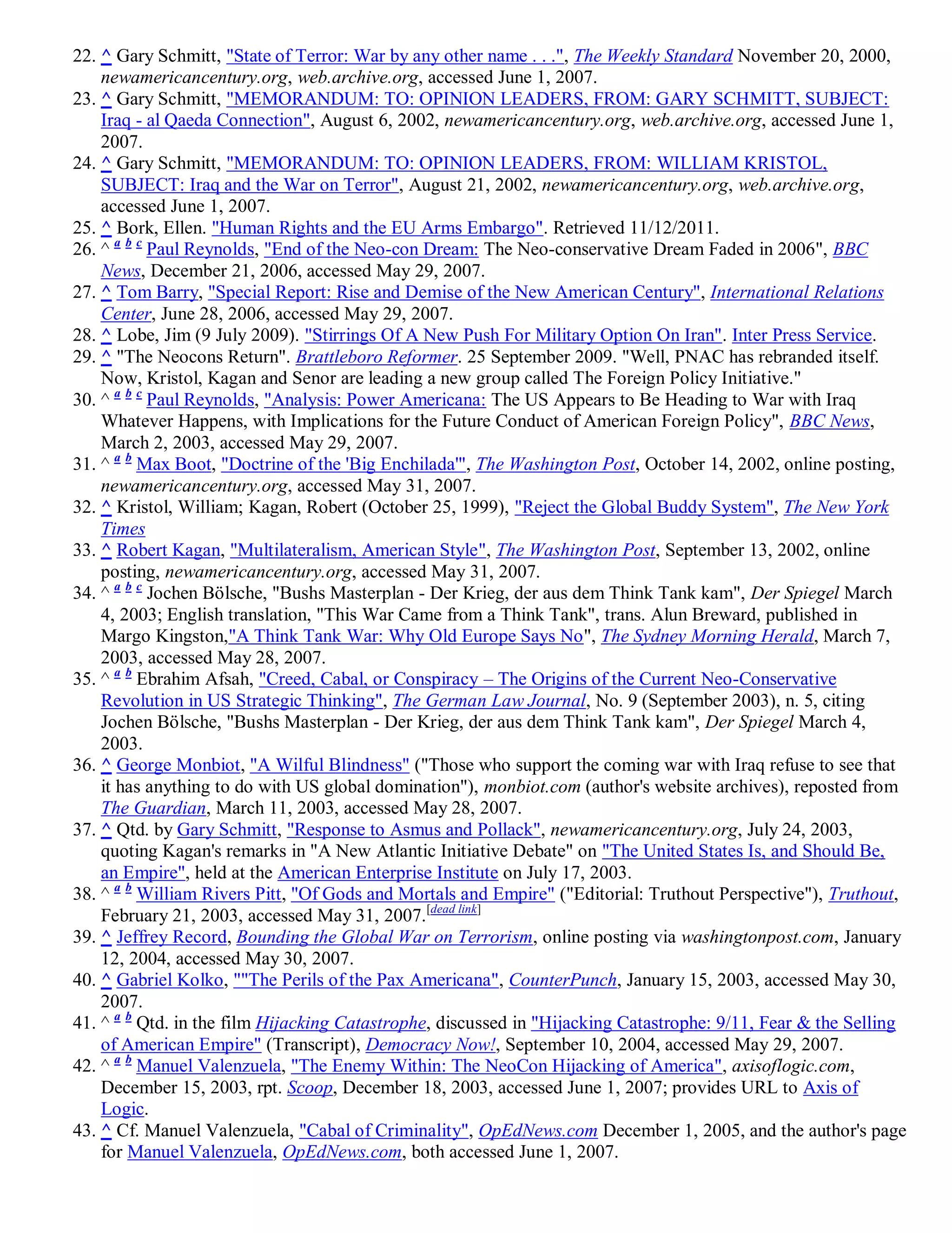 PNAC - PROJECT FOR THE NEW AMERICAN CENTURY | PDF