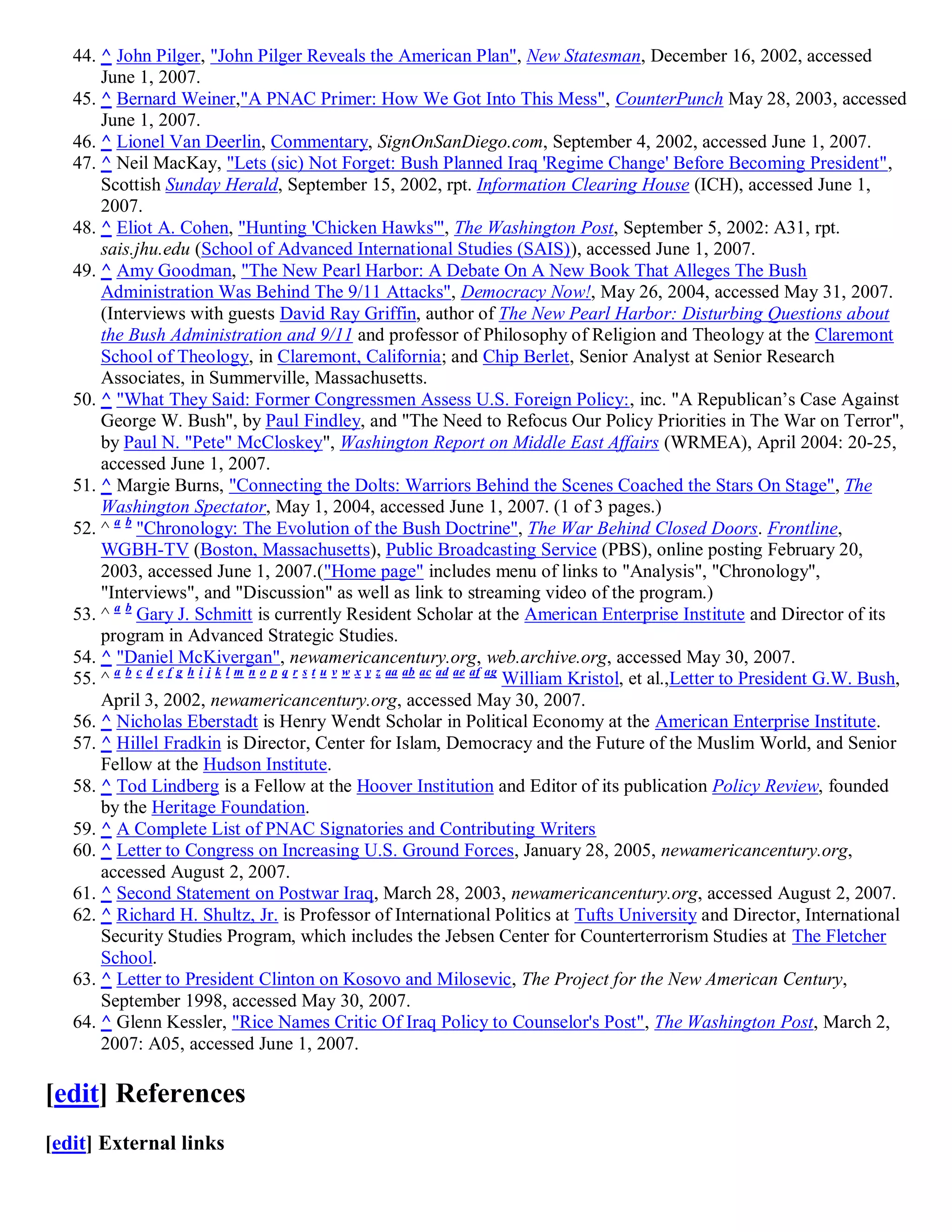 PNAC - PROJECT FOR THE NEW AMERICAN CENTURY | PDF