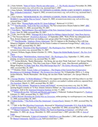 PNAC - PROJECT FOR THE NEW AMERICAN CENTURY | PDF