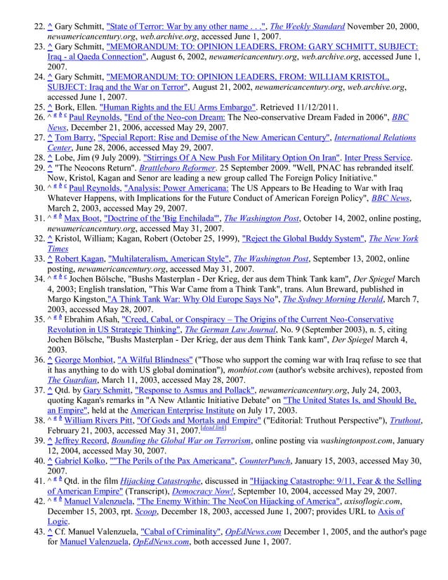 PNAC - PROJECT FOR THE NEW AMERICAN CENTURY | PDF | Civic affairs ...