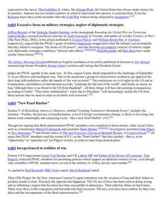 PNAC - PROJECT FOR THE NEW AMERICAN CENTURY | PDF