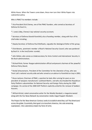 The Project for the New American Century (Samenvatting) | DOCX