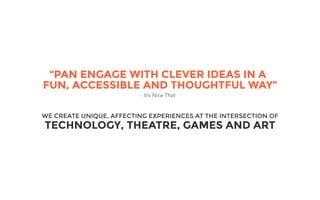 PAN Studio - Experience Design | PPT