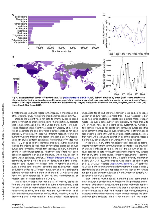 Insect decline in Anthopocene | PDF