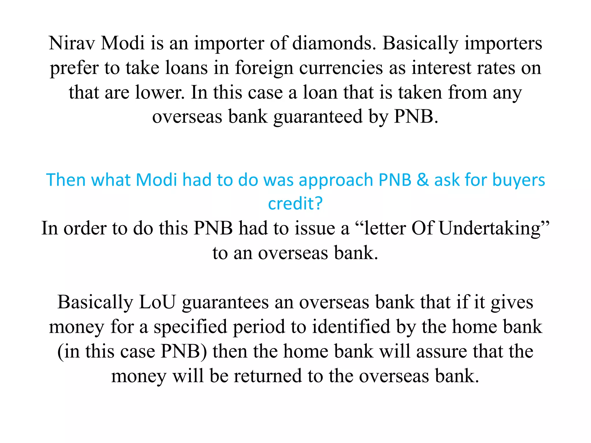 Punjab National Bank (PNB) Scam | PPTX
