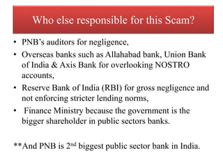 Punjab National Bank (PNB) Scam | PPTX