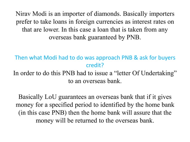 Punjab National Bank (PNB) Scam | PPTX | Crime & Harmful Acts to Individuals, Society & Human ...