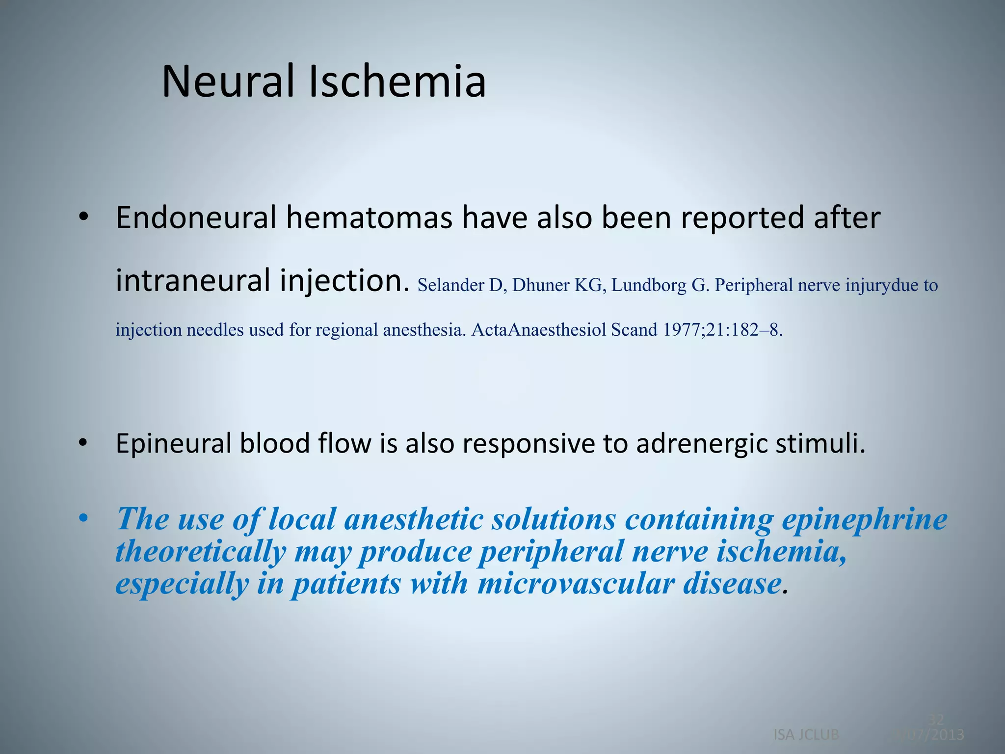 NEUROLOGICAL COMPLICATIONS IN PERIPHERAL NERVE BLOCKS | PPTX