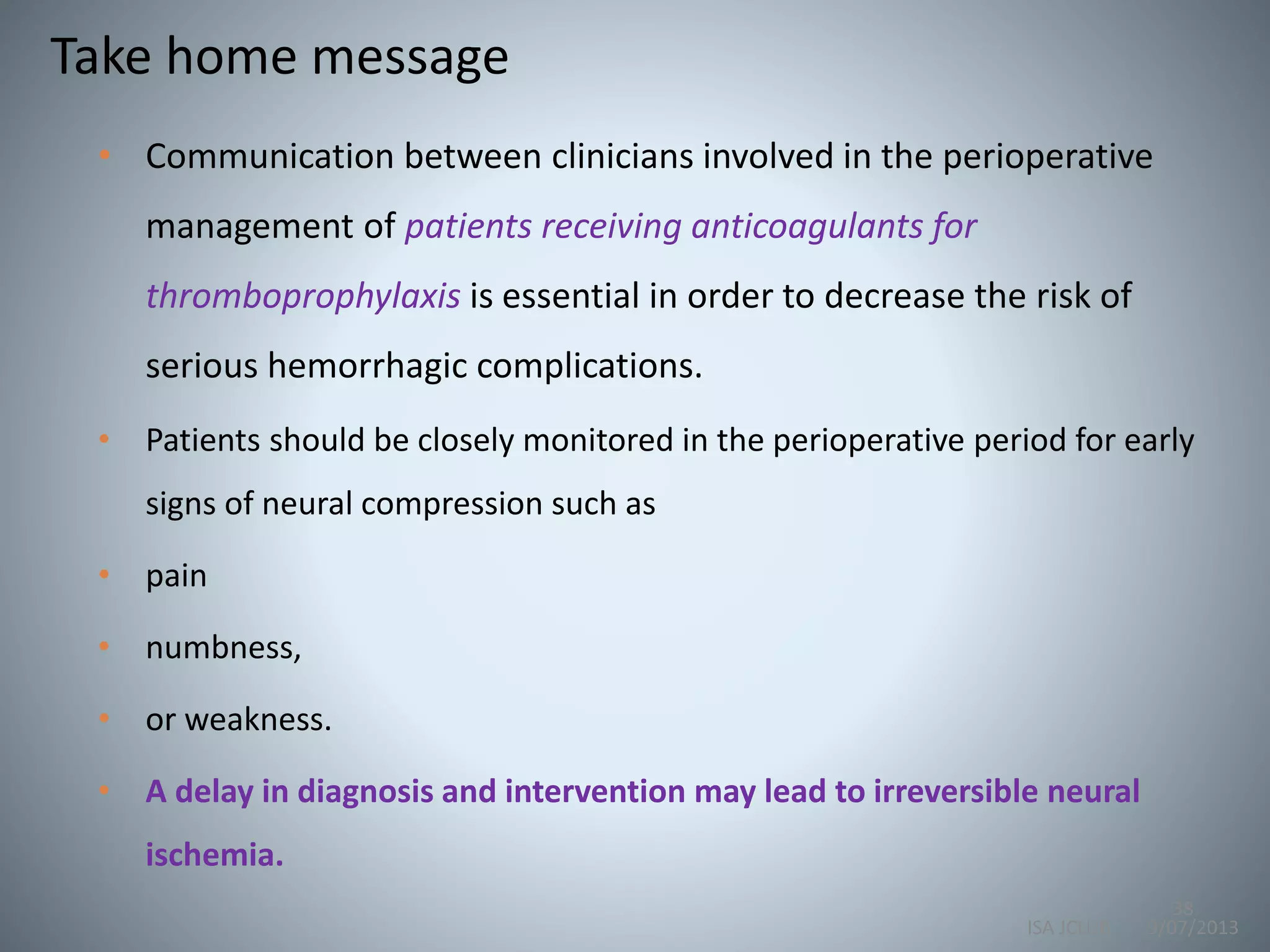 NEUROLOGICAL COMPLICATIONS IN PERIPHERAL NERVE BLOCKS | PPTX