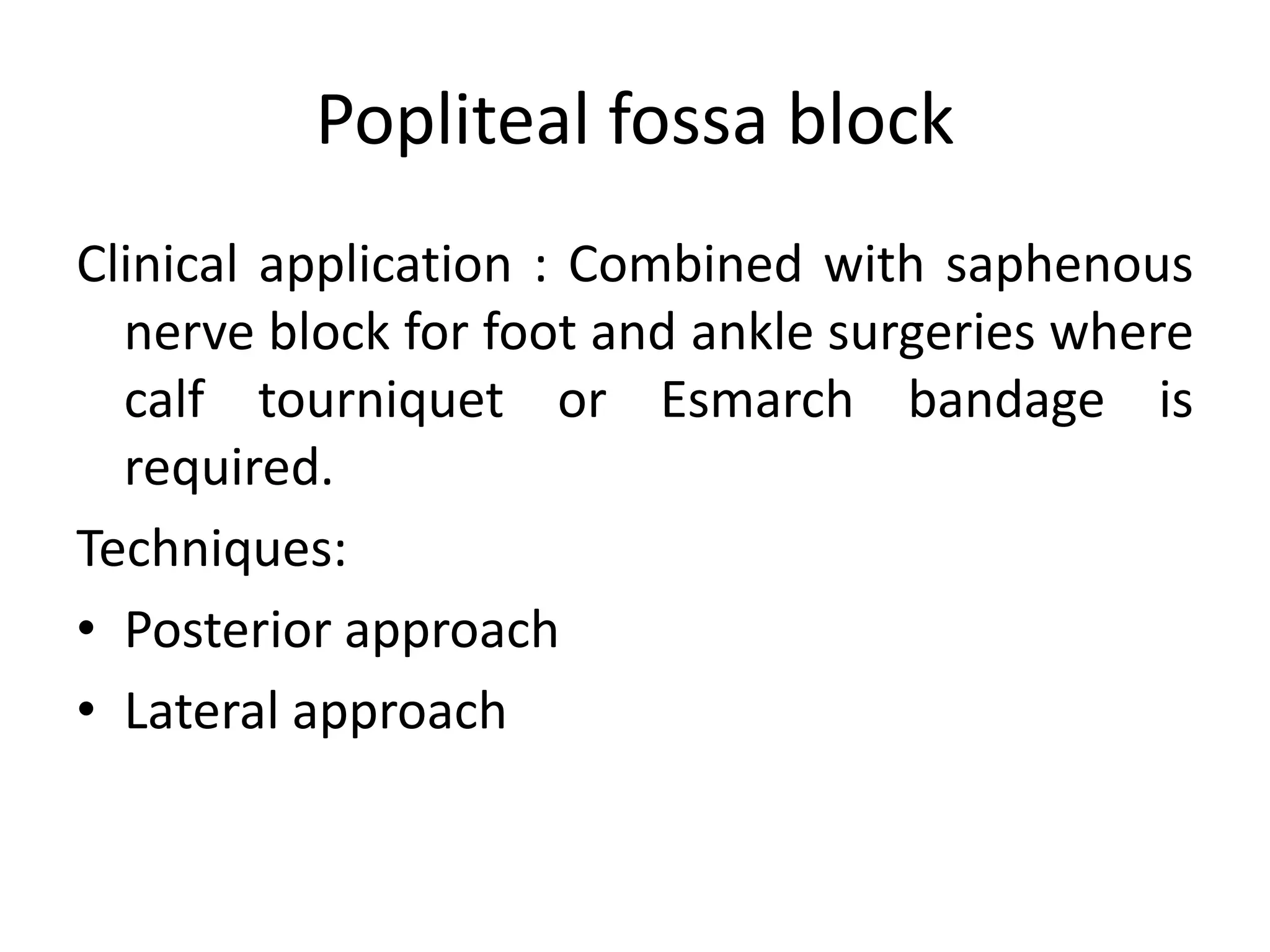 PNB of lower limb & paravertebral block | PPTX