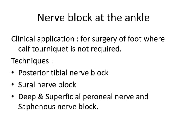 PNB of lower limb & paravertebral block | PPTX
