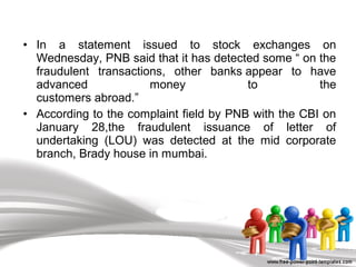 PNB SCAM | PPT