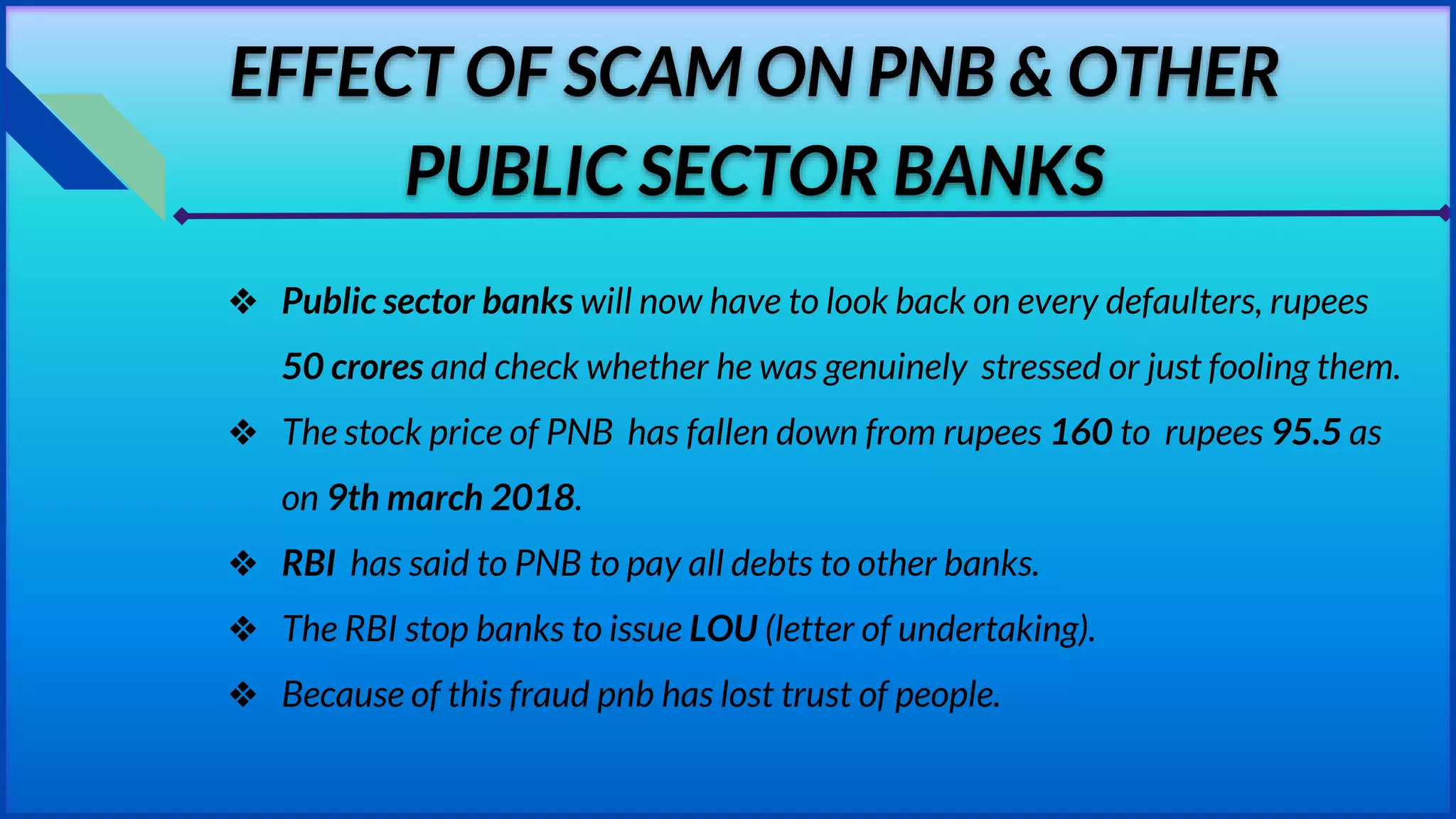 PUNJAB NATIONAL BANK SCAM (NIRAV MODI) | PPTX