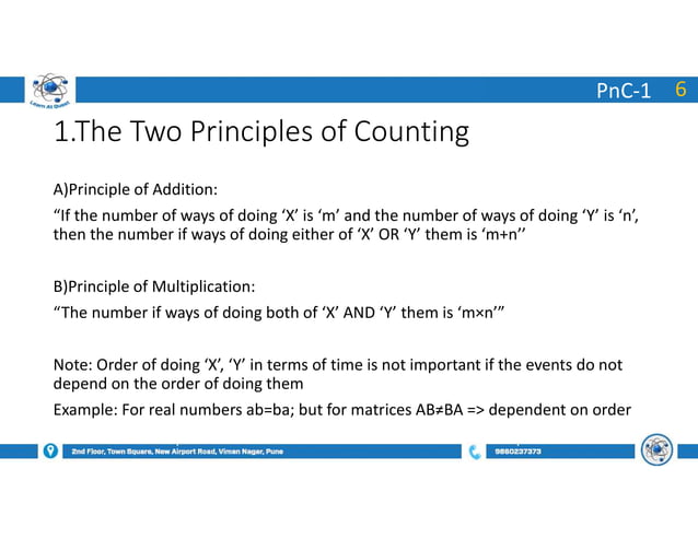 Permutations And Combinations Iit Jeeolympiad Lecture 1 Ppt