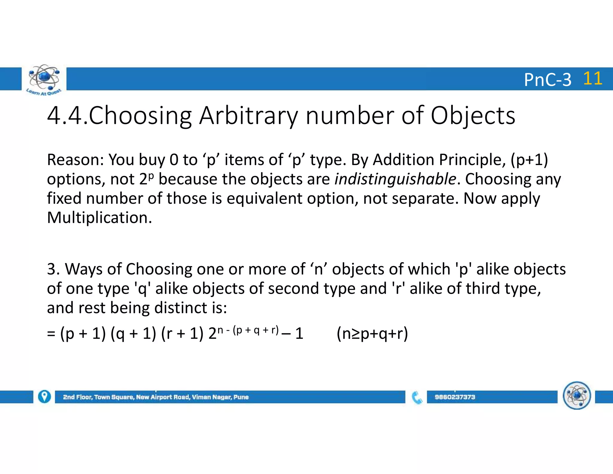 Permutations And Combinations Iit Jee Olympiad Lecture 3 Pdf