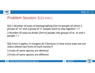 Permutations and Combinations IIT JEE+Olympiad Lecture 3 | PDF