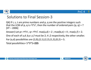 Permutations and Combinations IIT JEE+Olympiad Lecture 4 | PPT