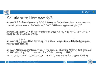 Permutations and Combinations IIT JEE+Olympiad Lecture 4 | PPT