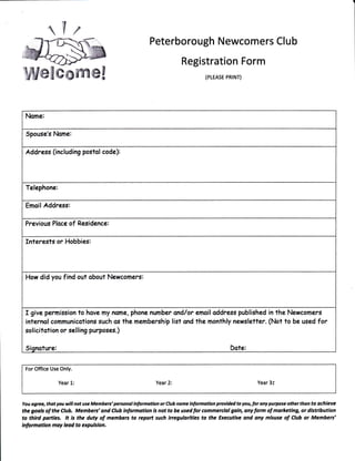 Pnc all forms for new members | PDF