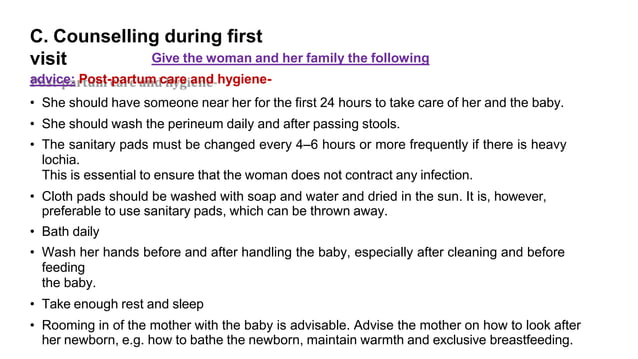 Postnatal care VISITS and normal postpartum .pptx