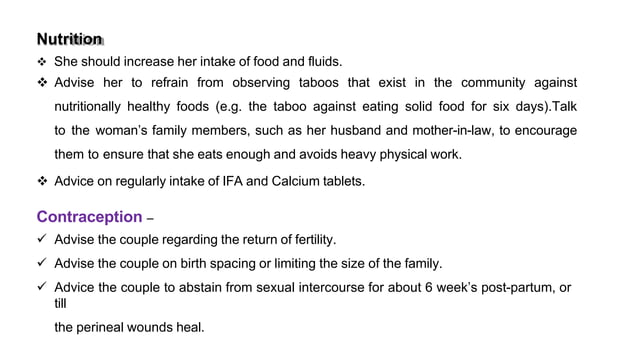 Postnatal care VISITS and normal postpartum .pptx