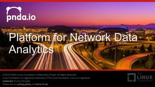 PNDA - Platform for Network Data Analytics | PPT
