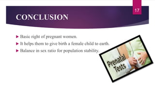 Prenatal Diagnostic Technique Act | PPTX