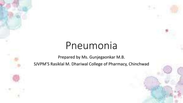 Pnemonia.pptx introductions of pneumonia | PPT