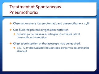 Pneomothorax & hemothorax by Farshid Mokhberi | PPTX
