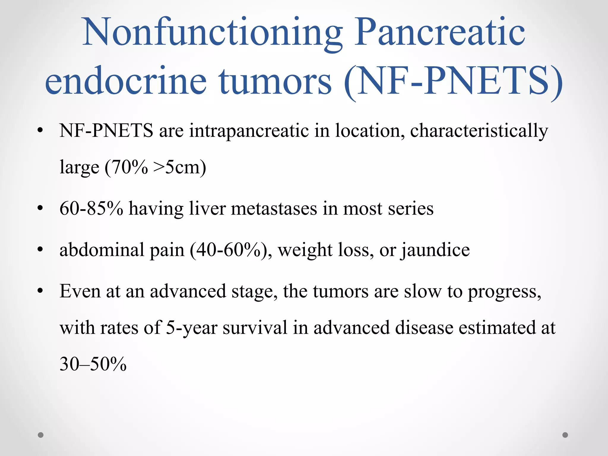 Pancreatic neuroendocrine tumors | PPTX