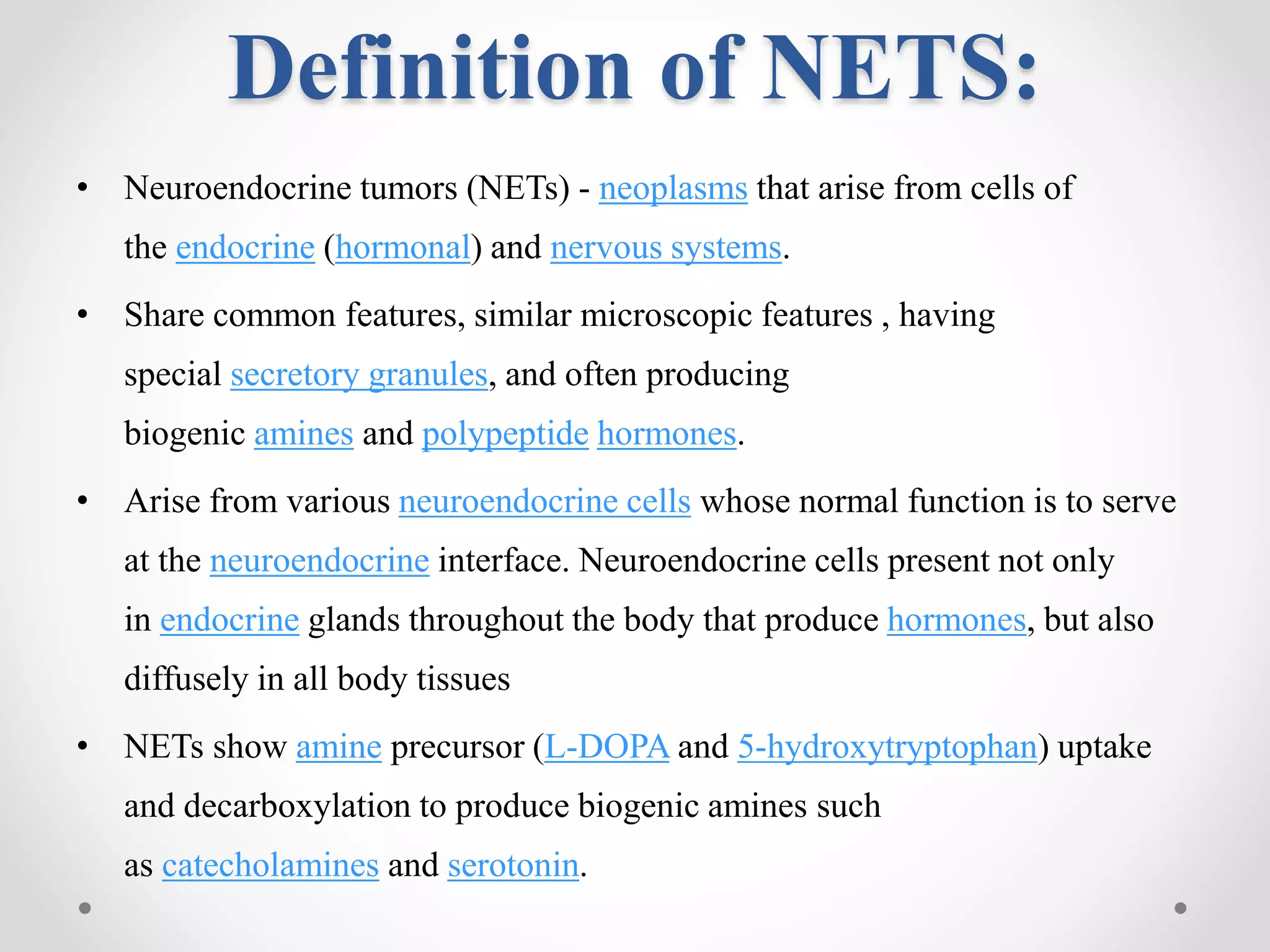 Pancreatic neuroendocrine tumors | PPTX