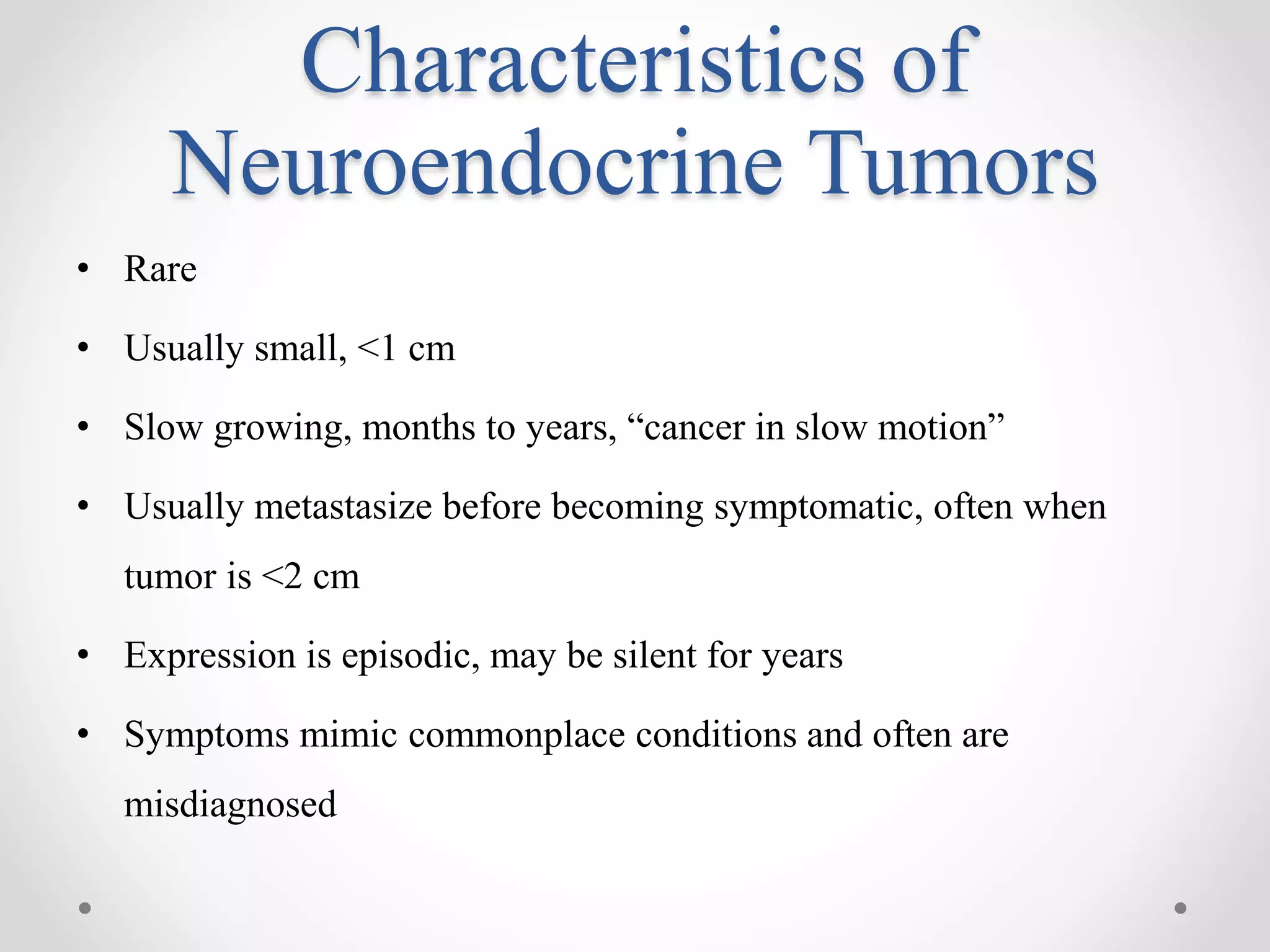 Pancreatic neuroendocrine tumors | PPTX